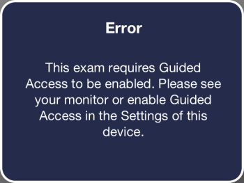 Questionmark Secure for iOS – Questionmark Candidate Support